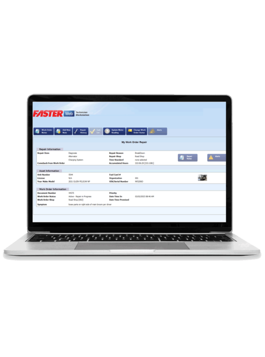 Fleet Technicians - FASTER Asset Fleet Management Software